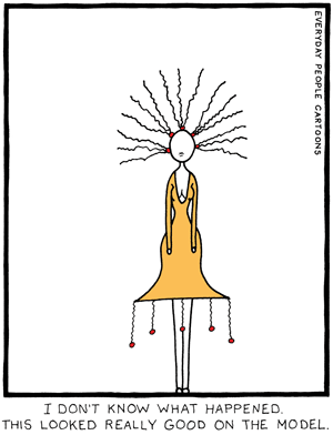 Fashion Model Clothing Comic by Everyday People Cartoons