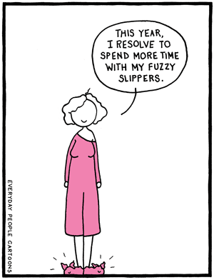 New Year's Resolution Comic by Everyday People Cartoons