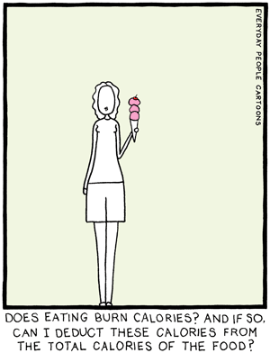 Burning Calories Comic by Everyday People Cartoons