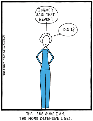 Defensiveness Argument Comic by Everyday People Cartoons