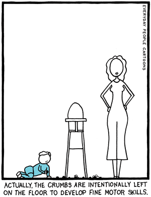 Fine Motor Skills Comic by Everyday People Cartoons