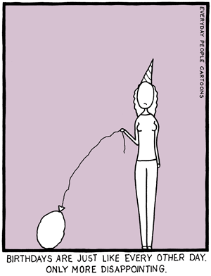 Disappointing Birthday Comic by Everyday People Cartoons