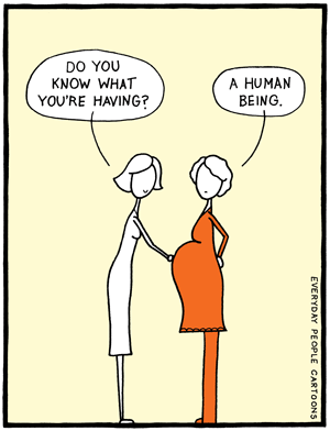 Gender Neutral Baby Comic by Everyday People Cartoons