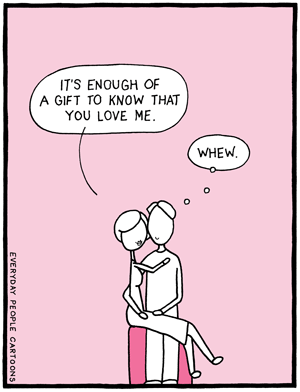 Gift Giving Comic by Everyday People Cartoons