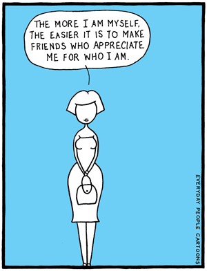 Being Myself Comic by Everyday People Cartoons