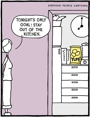 Evening Eating and Digestion Comic by Everyday People Cartoons