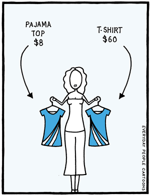 Clothes Shopping Comic by Everyday People Cartoons