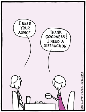 Distraction Comic by Everyday People Cartoons