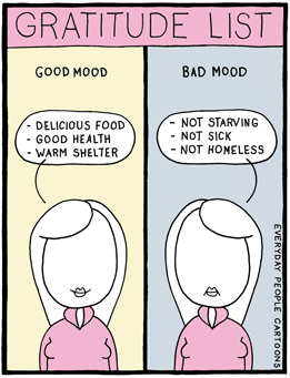 Gratitude Mood Comic by Everyday People Cartoons